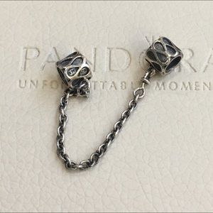 Pandora | Jewelry | Authentic Pandora Raindrop Safety Chain | Poshmark